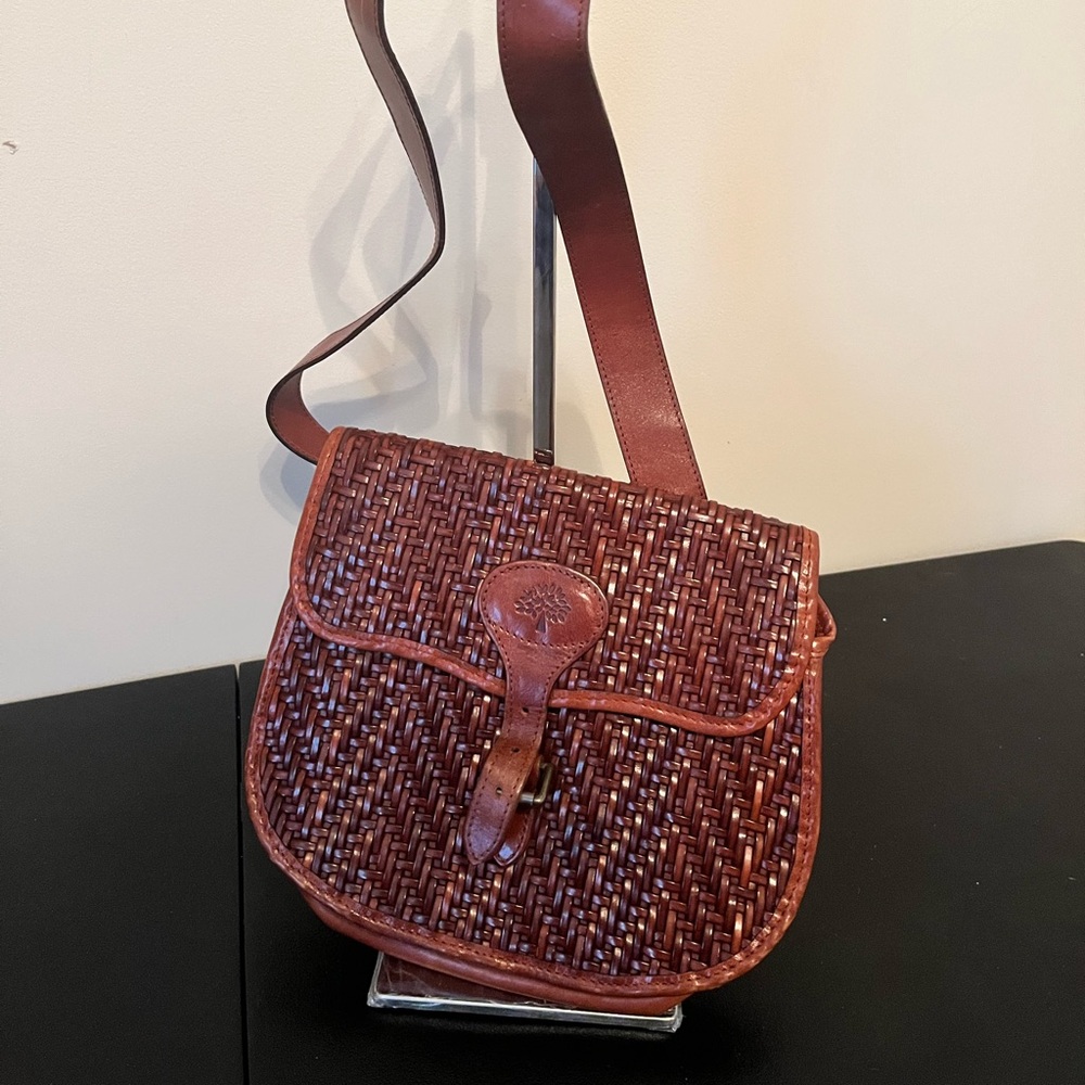 Leather Cross Section Mulberry Bag - Gem